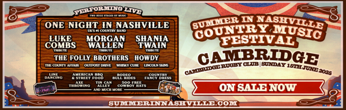 Select tickets – Summer In Nashville - Cambridge 2025 – Cambridge Rugby ...