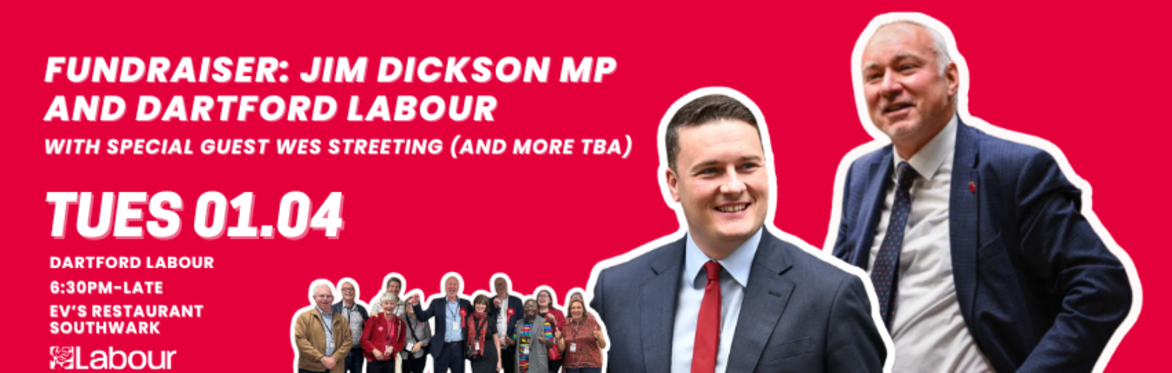 Buy tickets – Fundraiser Social for Jim Dickson MP with Wes Streeting ...