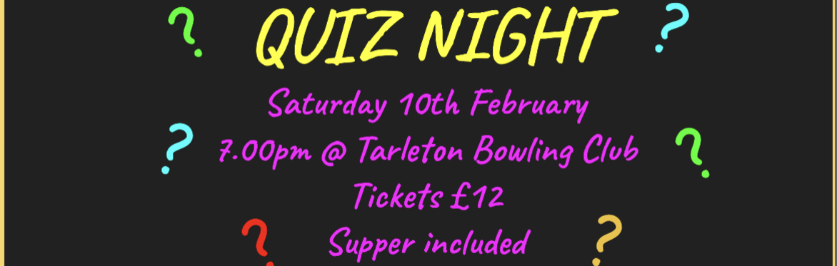 Buy tickets – Quiz night – Tarleton Bowling Club