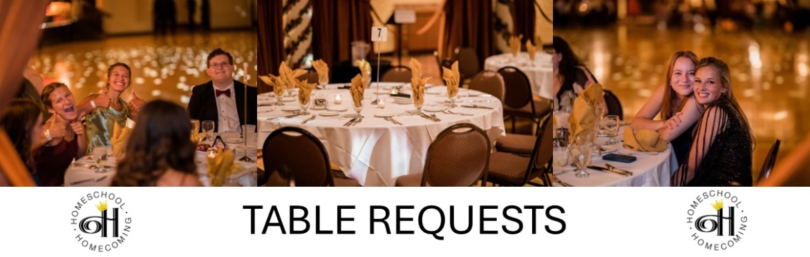 Select tickets – 2025 HOCO Table Requests – Ticket Tailor