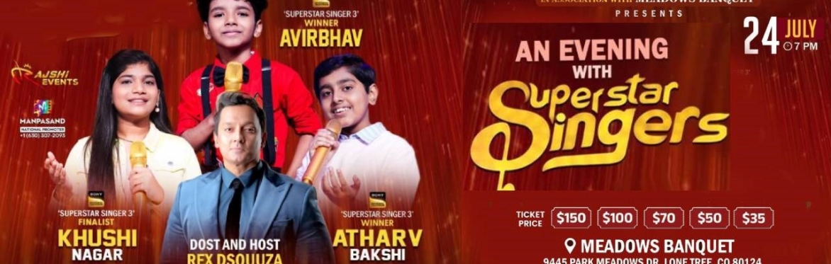 Buy tickets – Superstar Singers - July 24th – Meadows Banquet