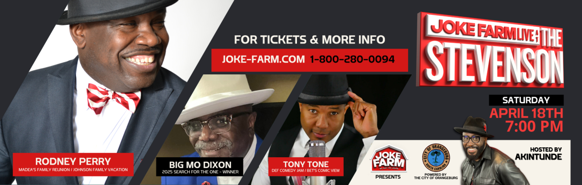 Buy tickets – SPECIAL DISCOUNT TICKET: JOKE FARM LIVE at THE STEVENSON ...