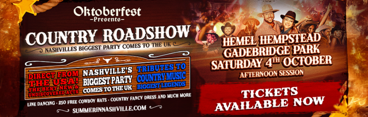 Buy tickets – Oktoberfest Presents Country Roadshow - Hemel Hempstead ...