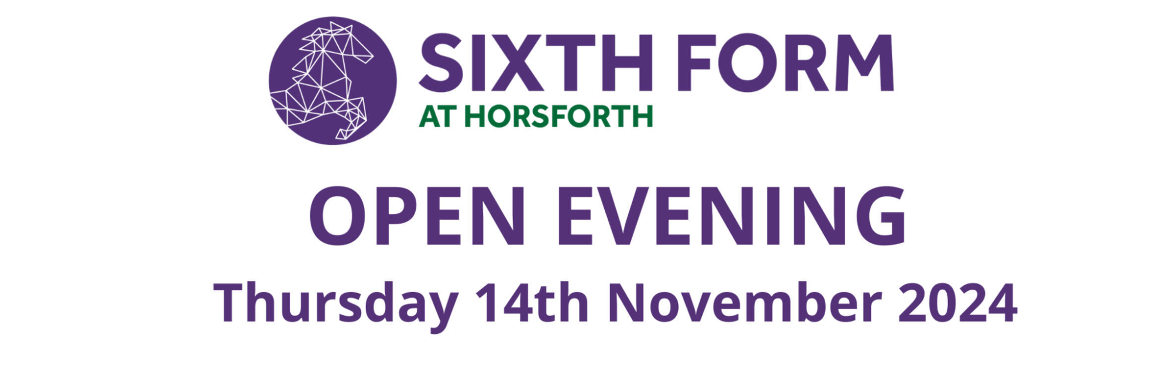Book your free admission ticket here – Sixth Form at Horsforth Open ...