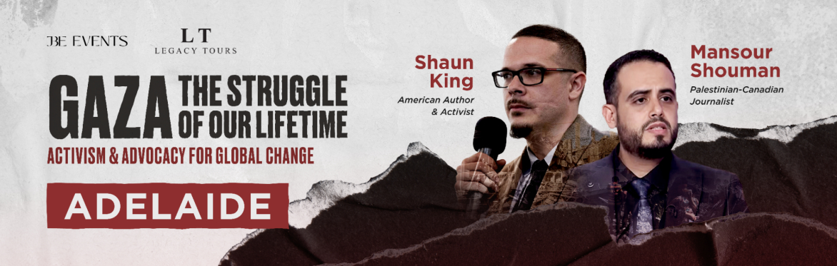 Buy tickets – Adelaide - An Evening with Mansour Shouman & Shaun King
