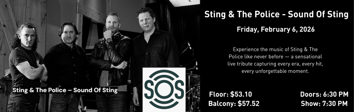 Buy tickets – SOS - Sting & The Police Tribute – Midland Cultural ...