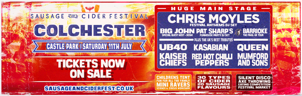 Buy tickets – Sausage and Cider Festival - Colchester 2026 – Lower ...