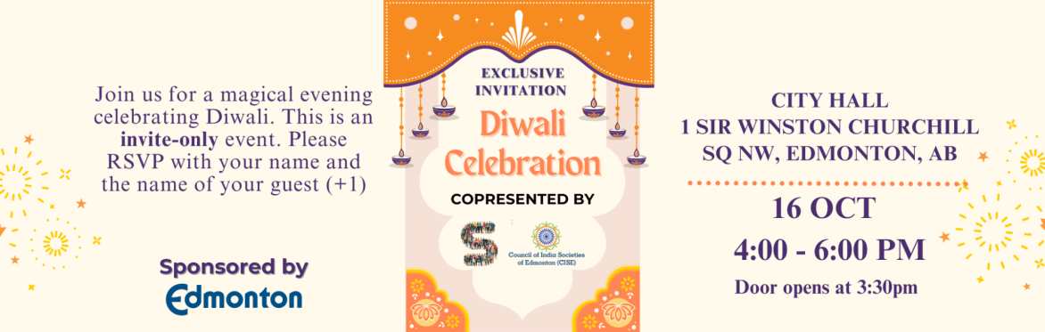 Select tickets – Exclusive Diwali Celebration Invitation – City Hall