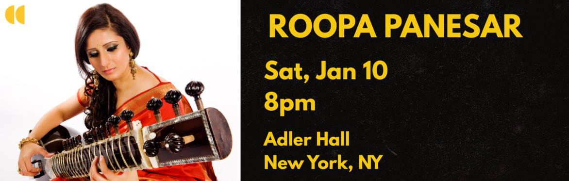 Buy tickets – Roopa Panesar - Live in New York on January 10!! – Adler ...