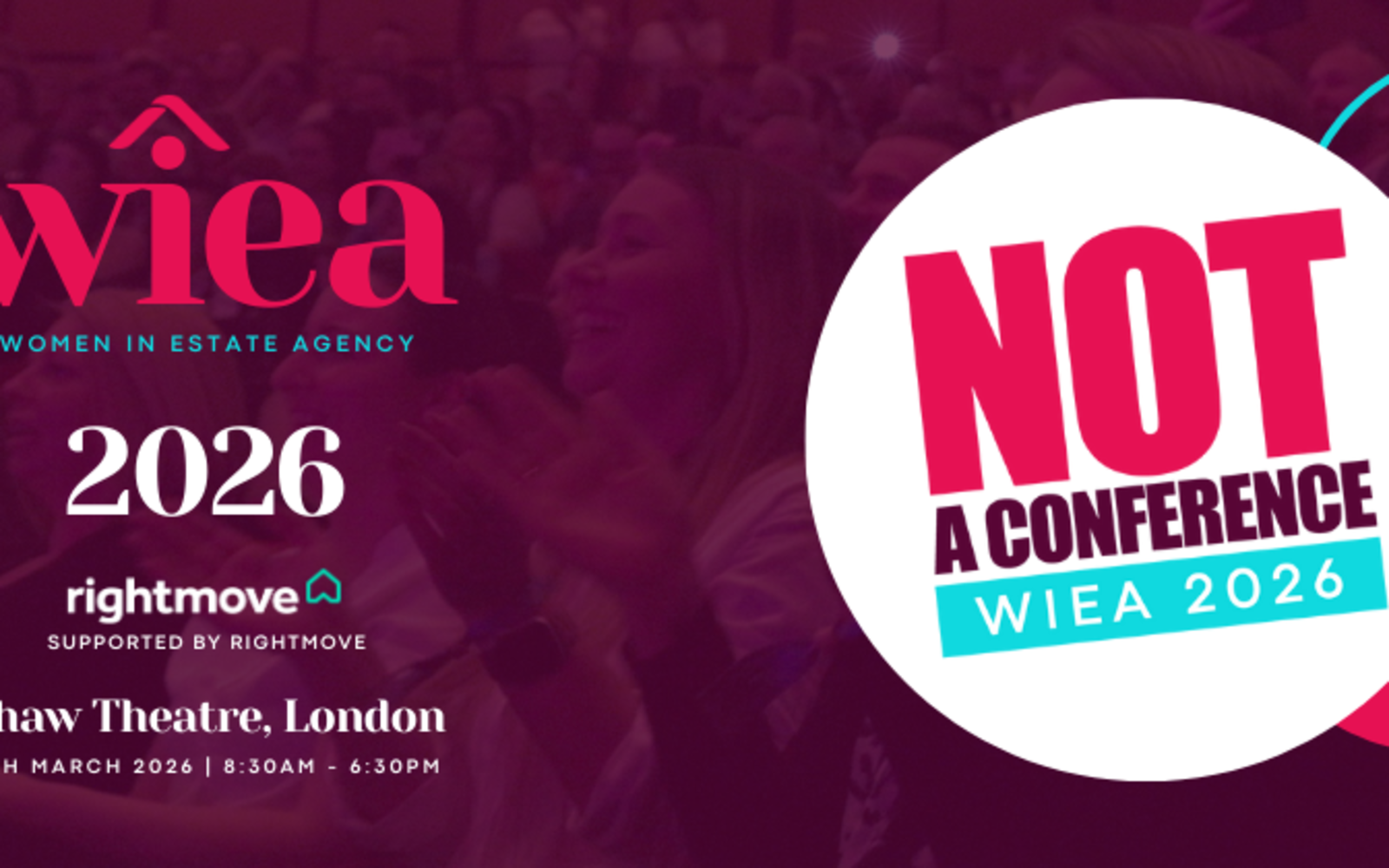 Select tickets – WiEA 2026 – NOT a conference! – Shaw Theatre