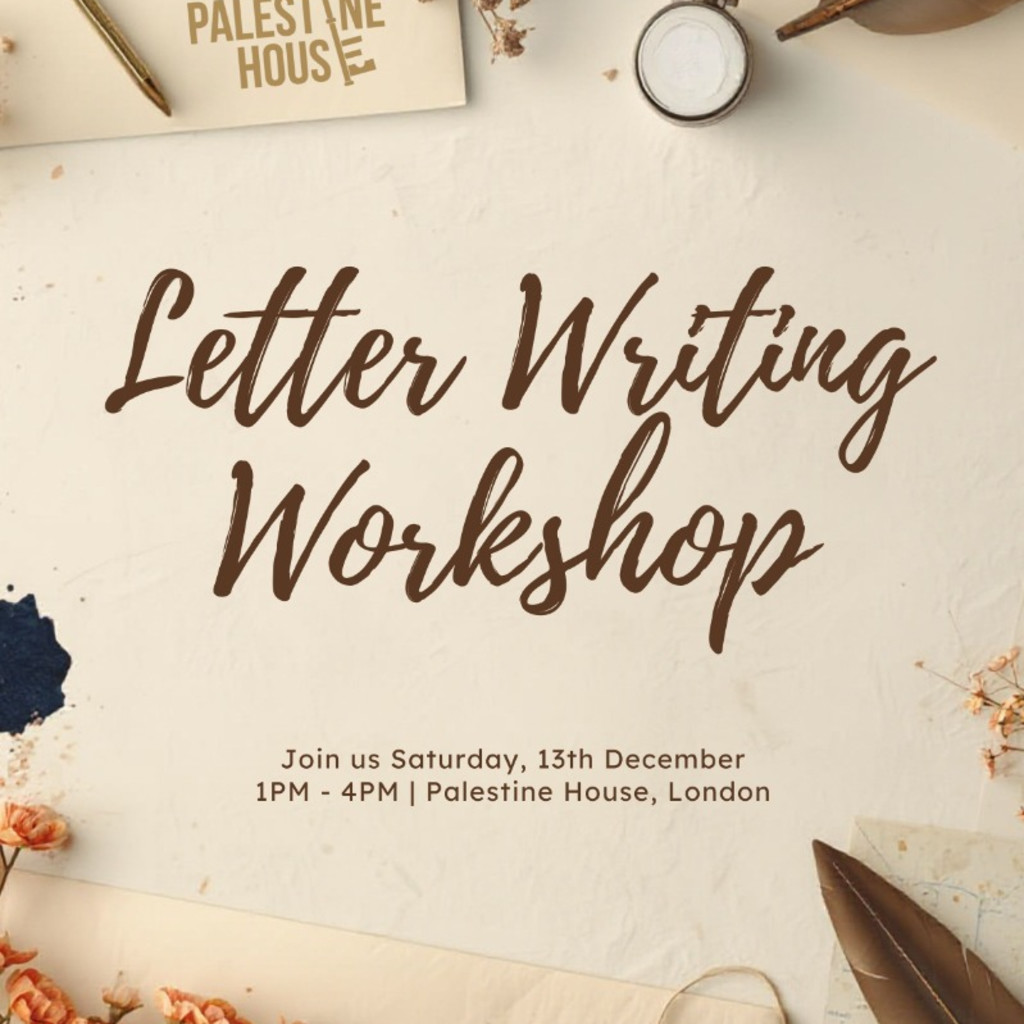 Buy tickets – Letter Writing Workshop – Palestine House