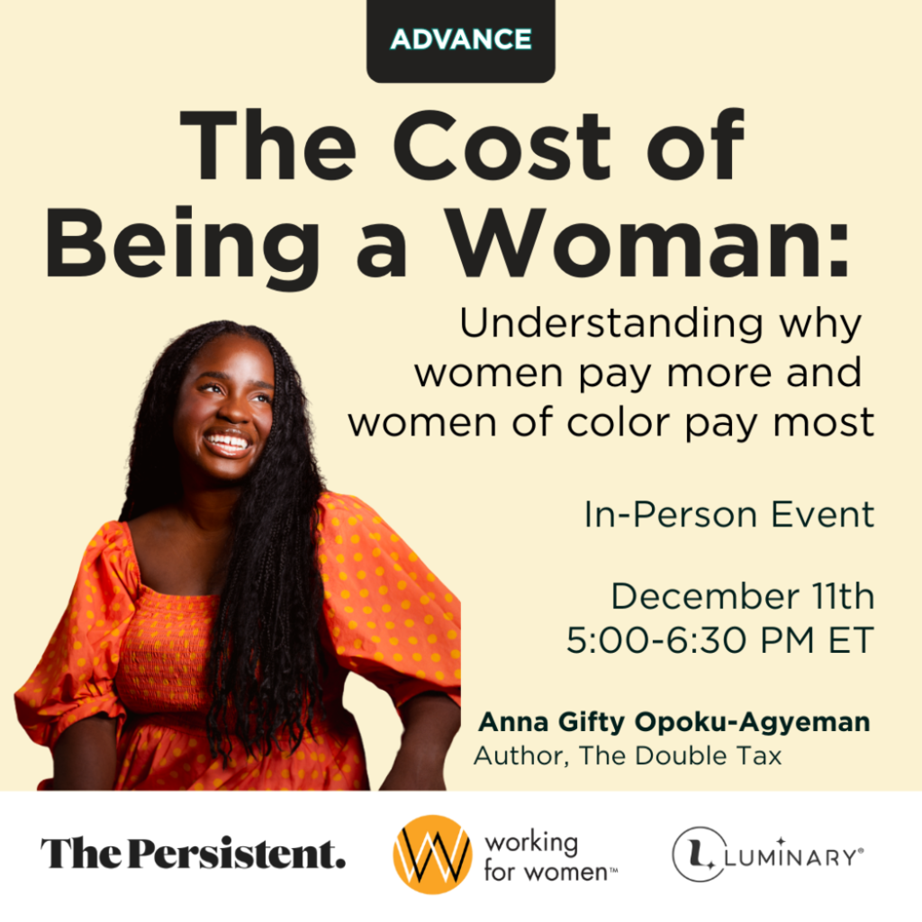 RSVP – The Cost of Being a Woman: Understanding why women pay more and ...
