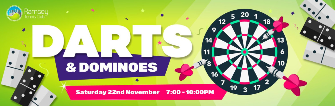Buy your ticket here – Darts and Dominoes 2025 – Ramsey Cricket Club