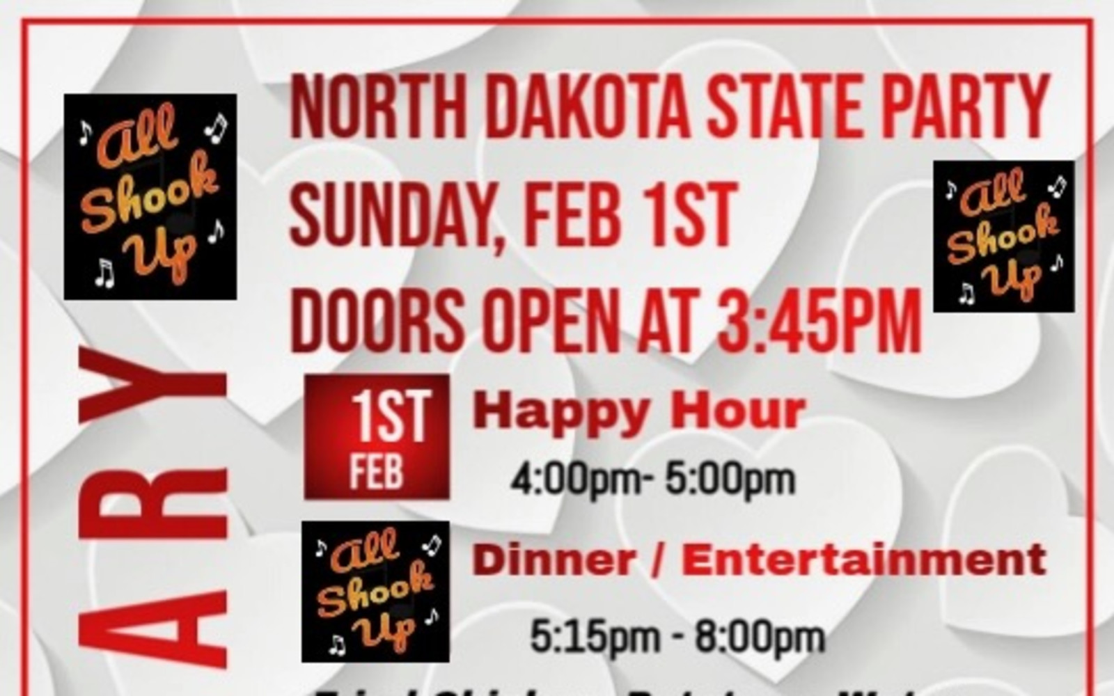 Buy tickets – North Dakota Party – Sunland Springs Village Auditorium