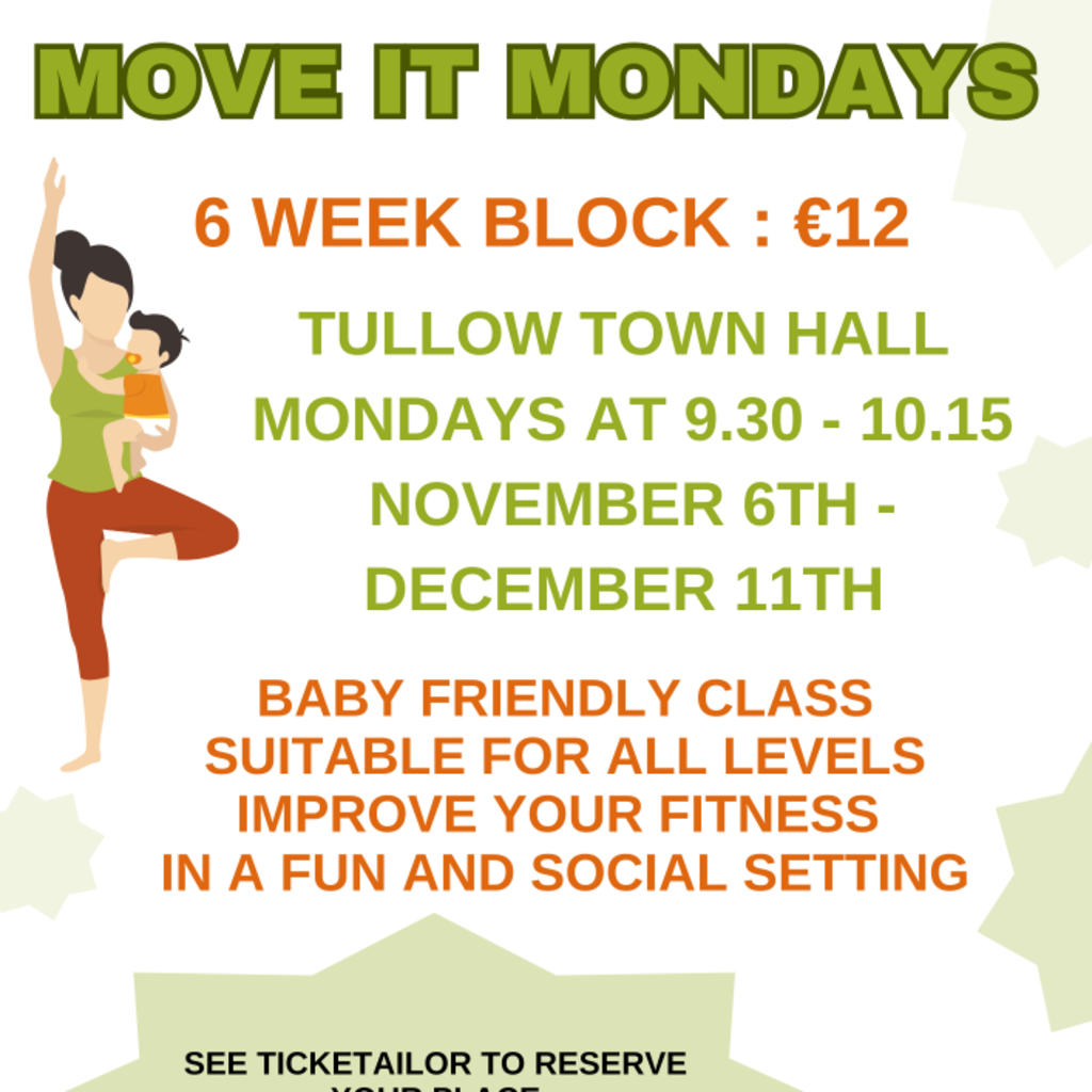 Buy tickets – Move It Mondays – Captain Murphy Hall Tullow
