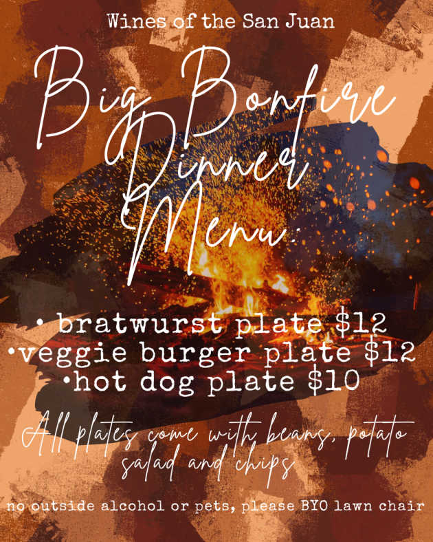 Buy tickets – The Big Bonfire – Wines of the San Juan