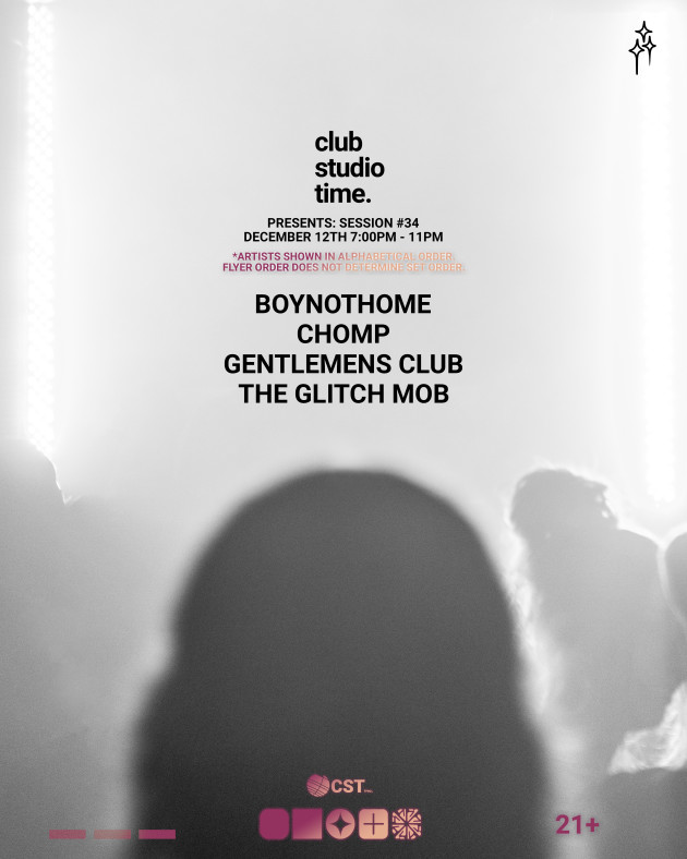 SOLD OUT – Club Studio Time Session #34 – Club Studio Time