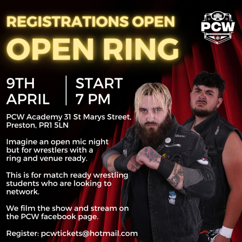 Buy tickets – PCW Academy Open Ring – PCW Academy - 31 St Marys Street