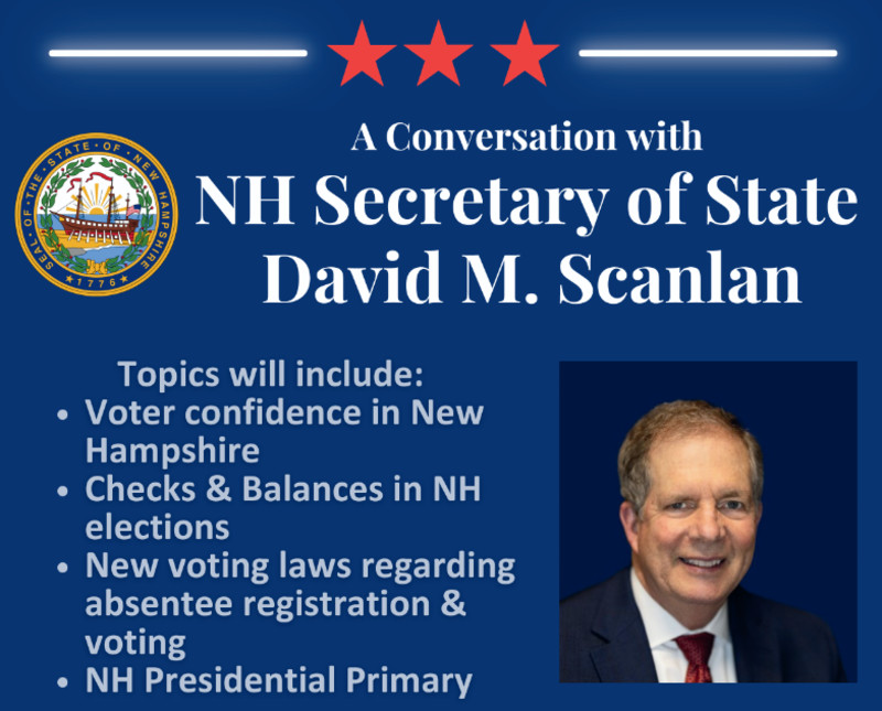 Select tickets – A Conversation with Sec'y of State David M. Scanlan ...