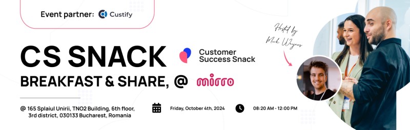Buy tickets – Bucharest x Customer Success Snack – Zitec office