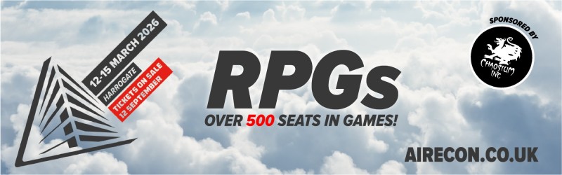 Buy RPG Tickets – AireCon 2026 - RPGs – Harrogate Convention Centre ...
