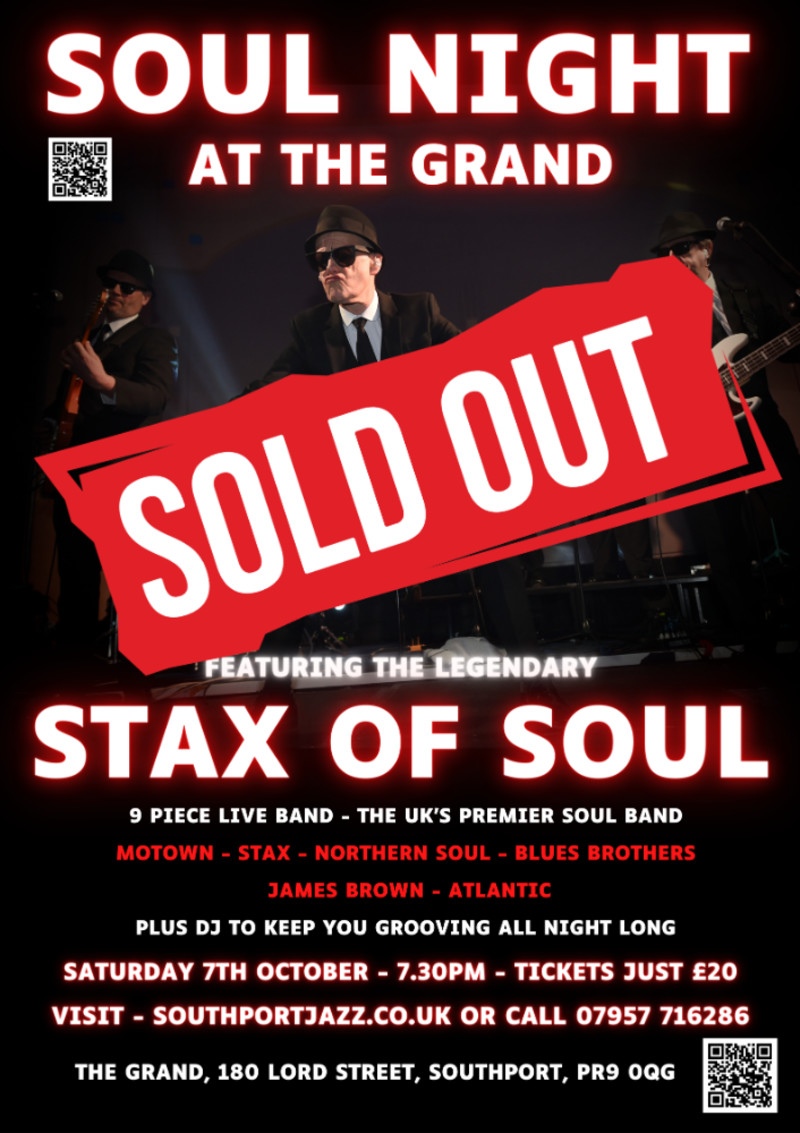 Buy tickets – Soul Night at The Grand - featuring Stax of Soul - LIVE ...