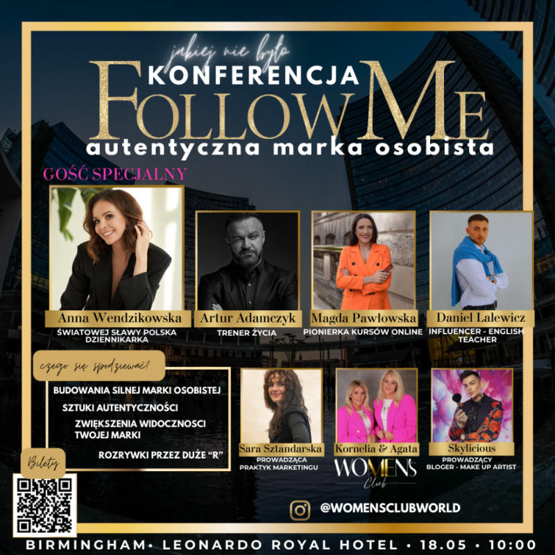 Buy tickets – Konferencja FOLLOW ME! Autentyczna marka osobista - 18/05 ...