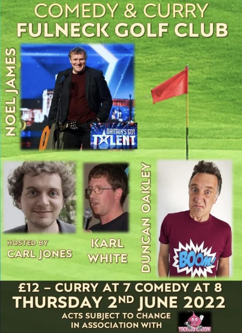 Buy tickets – Fulneck Jubilee Comedy & Curry Night – Fulneck Golf Club ...