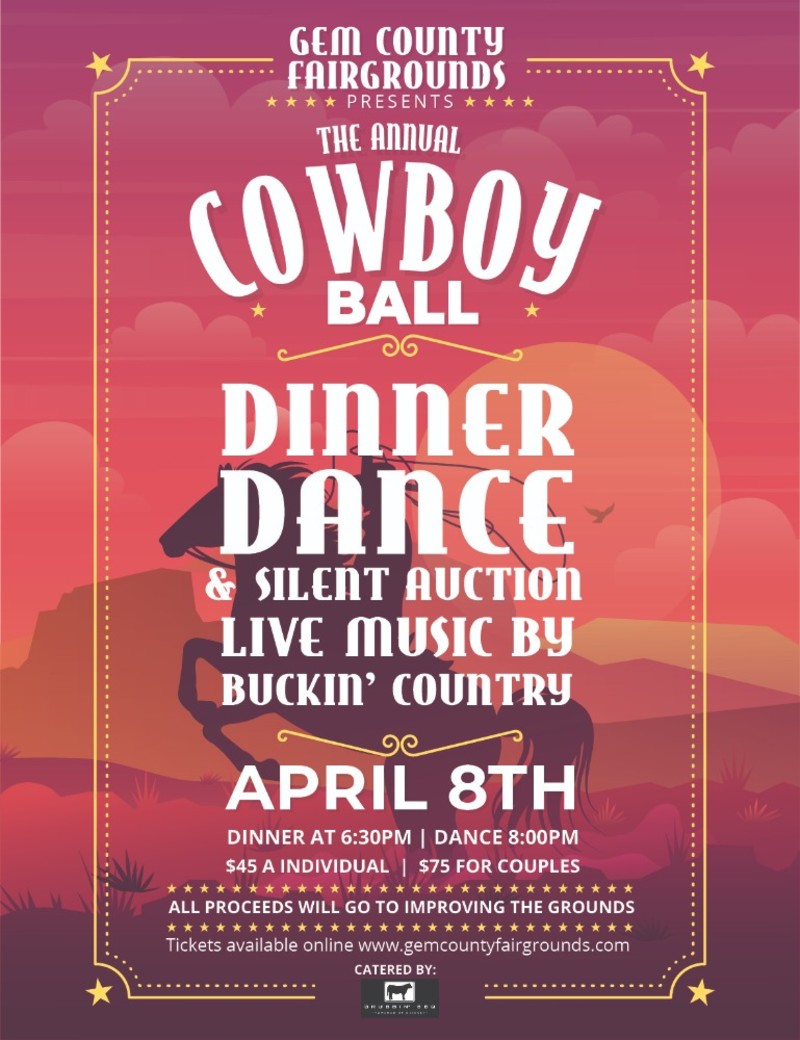 Buy tickets – 2023 Cowboy Ball – Gem County Fairgrounds