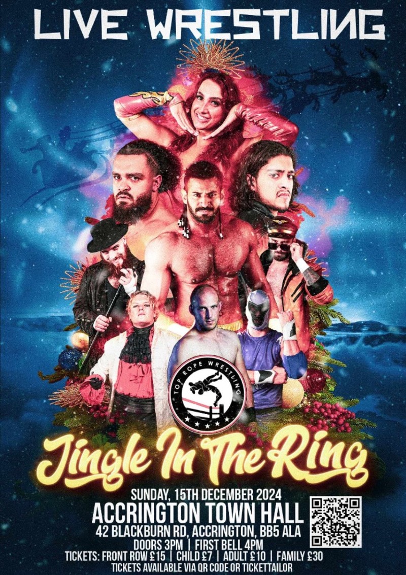 Buy tickets – JINGLE IN THE RING @ Accrington Town Hall – Accrington ...