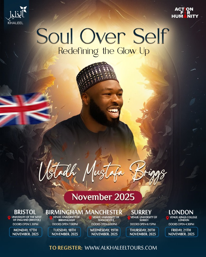 Select tickets – Soul Over Self- Ustadh Mustafa Briggs- London – SOAS ...