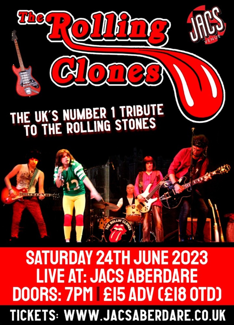 Buy tickets – The Rolling Clones (Rolling Stones Tribute) – JACS ABERDARE