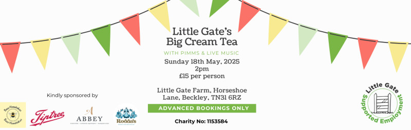 Select tickets – Little Gate's Big Cream Tea – Little Gate Farm