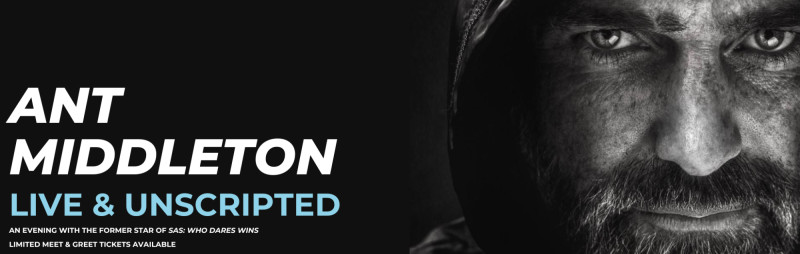 Buy tickets – Ant Middleton - Live & Unscripted: Reading – Great Hall