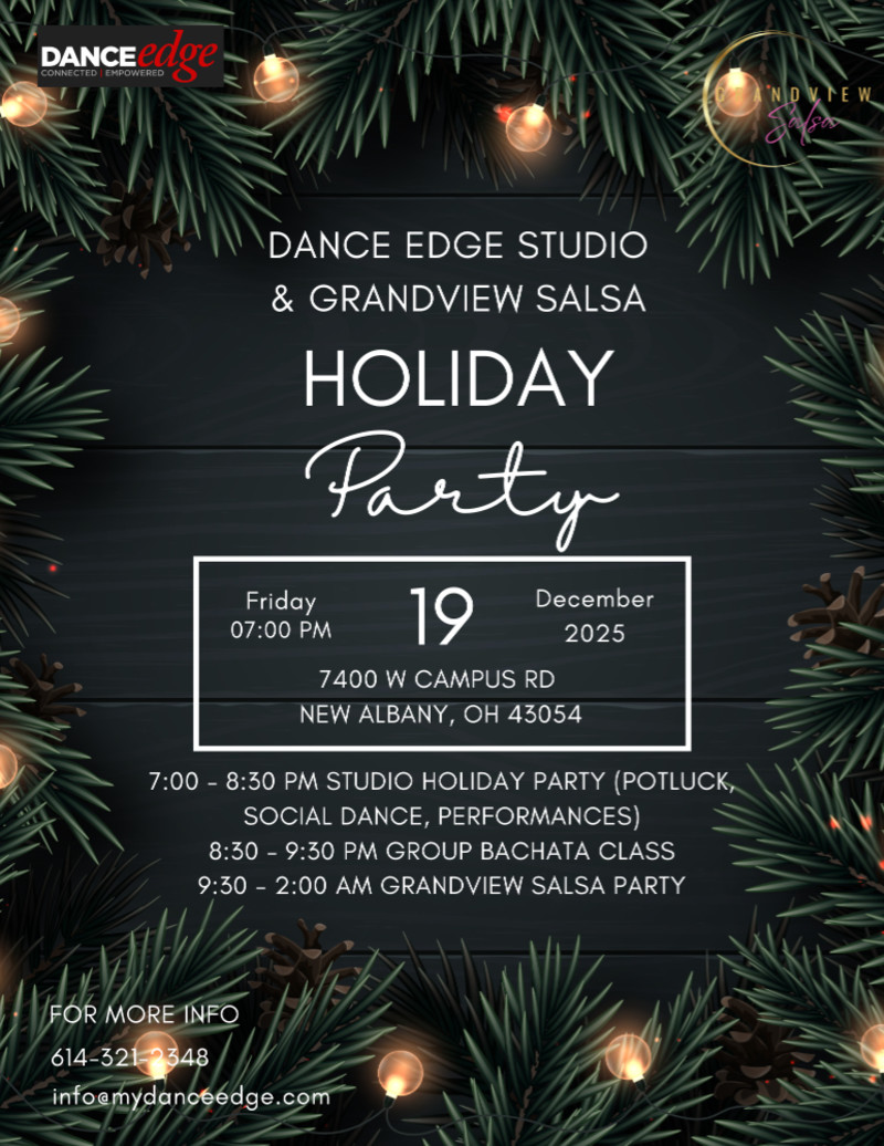 Buy tickets – DANCE EDGE Studio & Grandview Salsa Holiday Friday Party ...