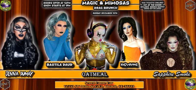 Buy tickets – Magic and Mimosas Drag Brunch at Senet – Senet Game Bar