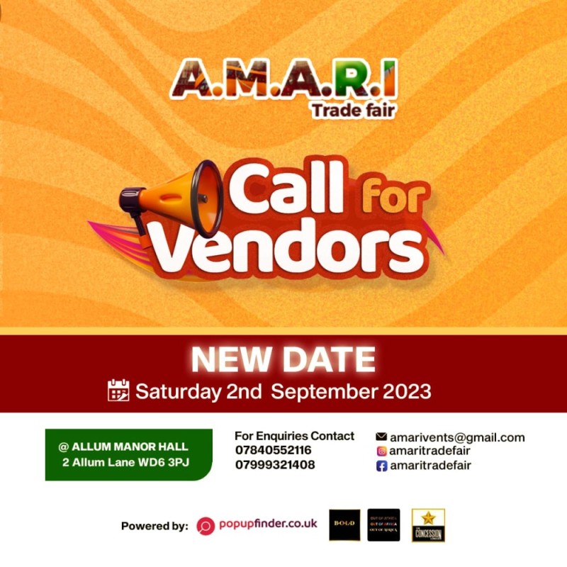BOOK A STALL NOW! – Amari Trade Fair – Allum Manor Hall, 2 Allum Lane ...