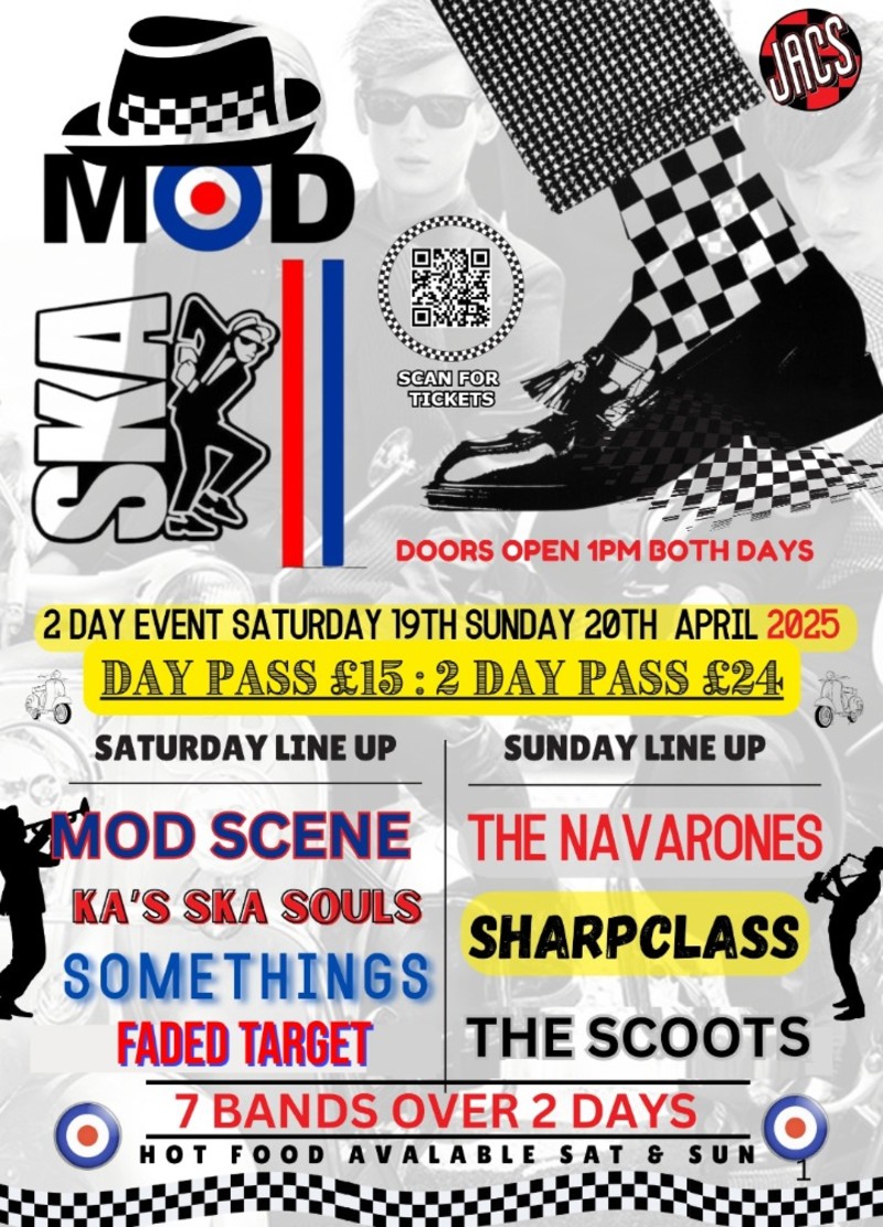 Buy tickets – Mod & Ska Bank Holiday Weekender – JACS ABERDARE