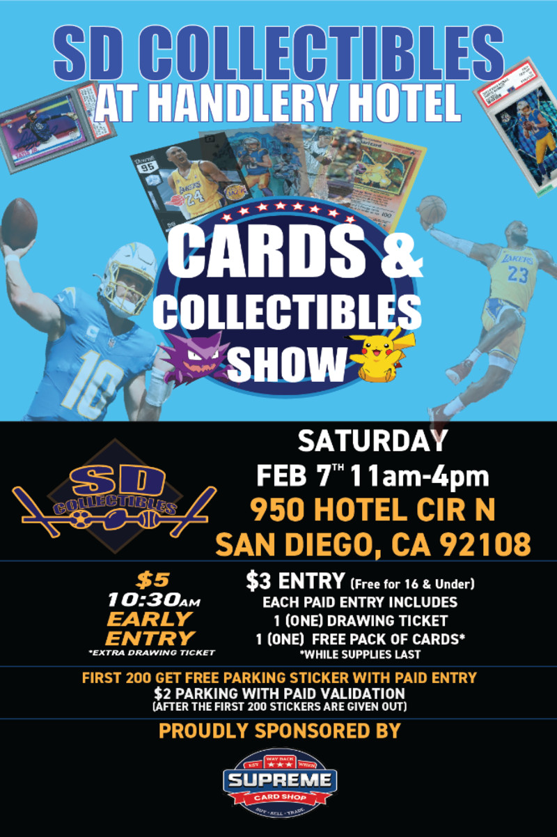 Buy Tables – SD COLLECTIBLES CARD SHOW – Handlery Hotel