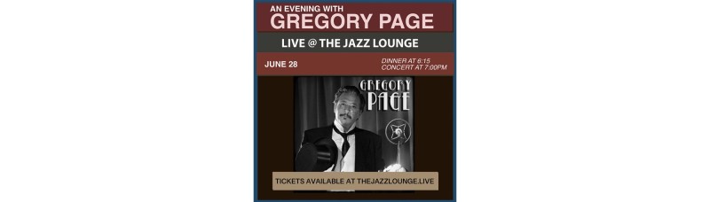 Buy tickets – An Evening With Gregory Page – The Jazz Lounge