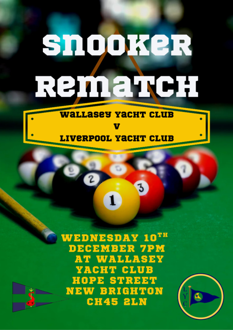 Select tickets – Snooker Rematch | Wallasey Yacht Club V Liverpool ...