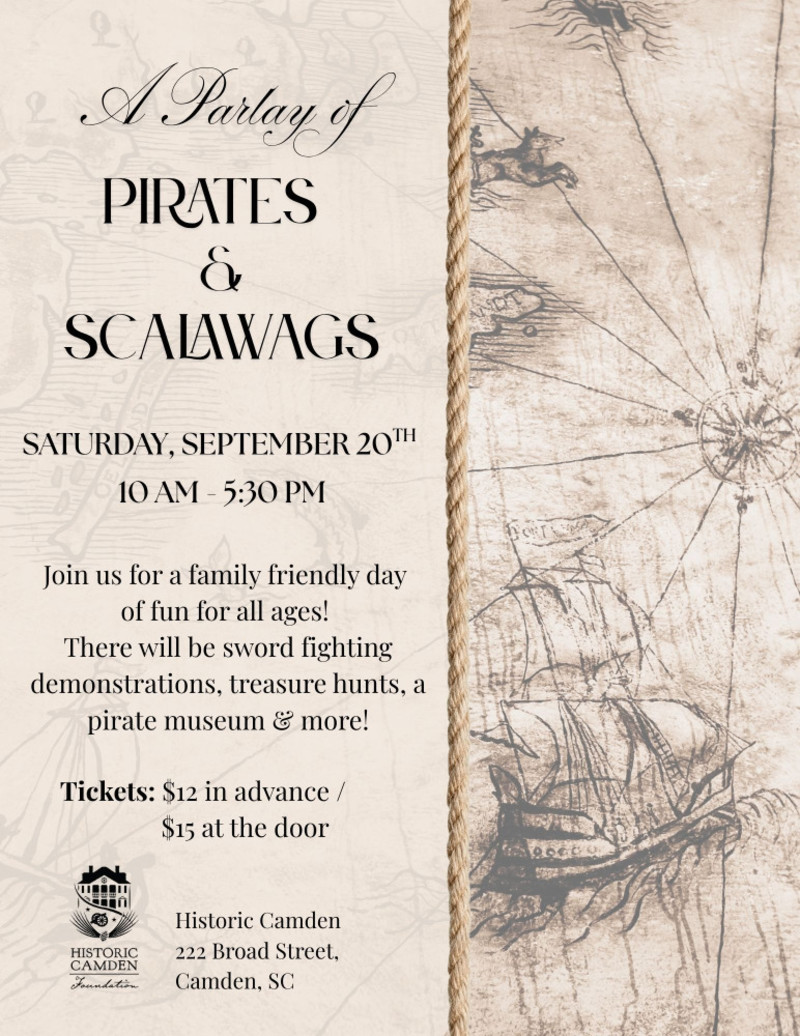 Buy tickets – A Parlay of Pirates & Scalawags – Historic Camden