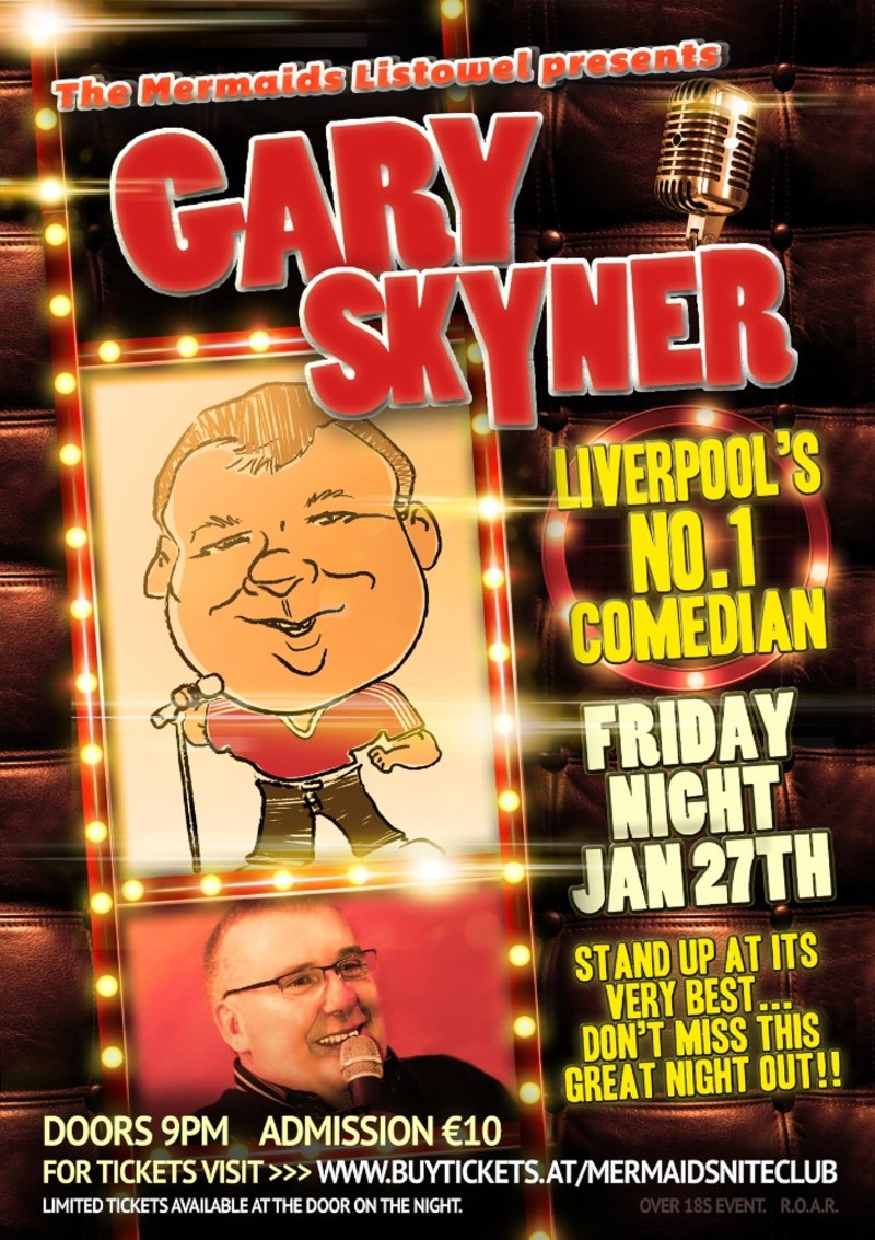 Select tickets – Gary Skyner Stand Up Comedian Live at The Mermaids ...