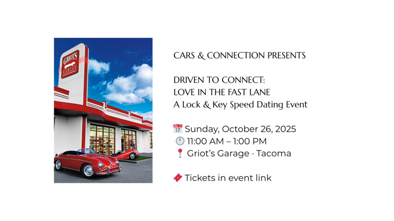 Select tickets – Driven to Connect: Love in the Fast Lane – Griot's ...