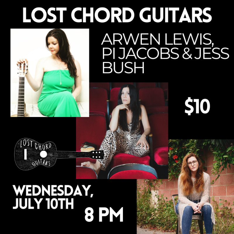Buy tickets – ARWEN LEWIS, PI JACOBS & JESS BUSH – Lost Chord Guitars