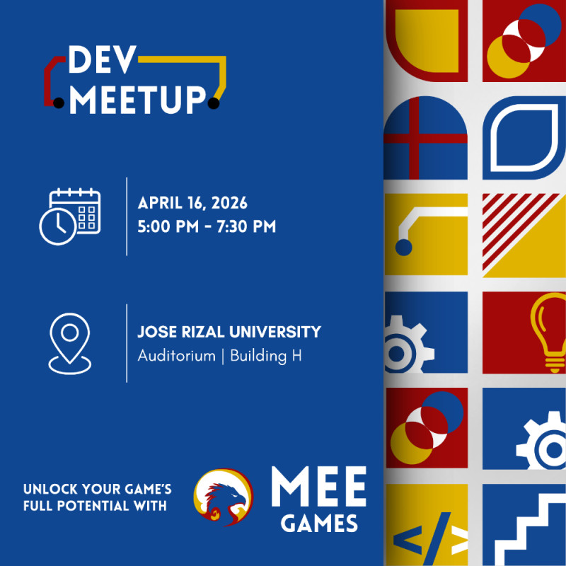 RSVP Now – MEE Games April Dev MeetUp – Jose Rizal University ...