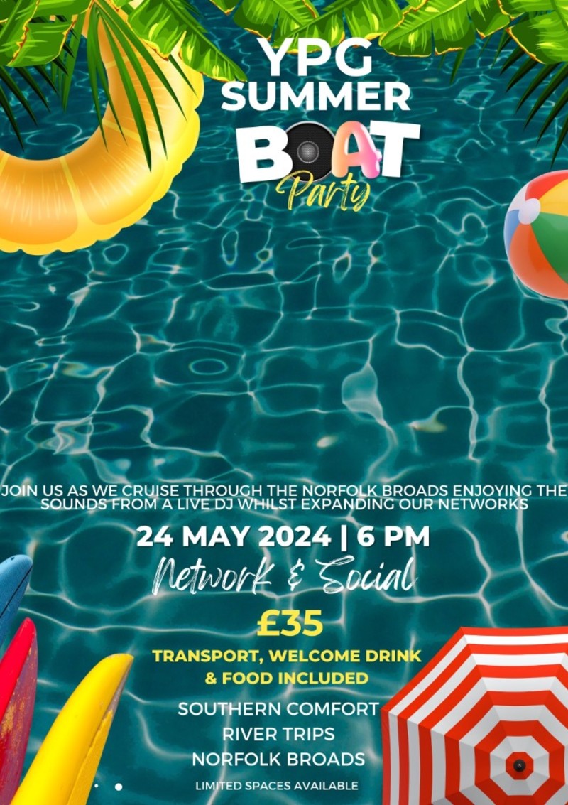 Buy tickets – YPG Boat Party – Norfolk Broads