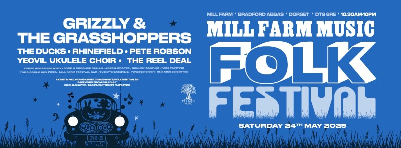 Book now – Mill Farm Folk Festival 2025 – Mill Farm - Bradford Abbas