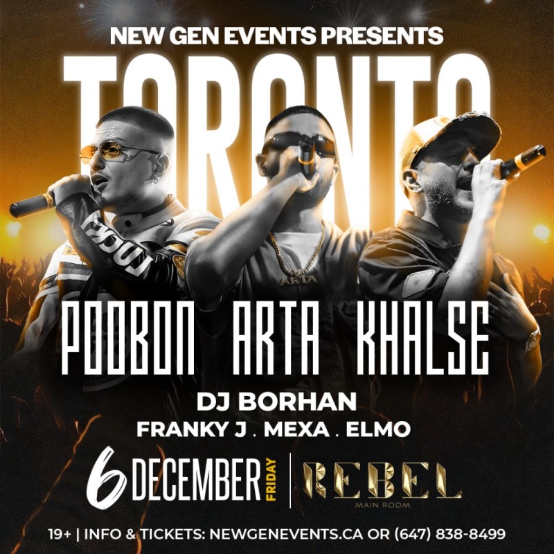 BUY TICKETS – SUPREME Toronto 2024 👑 POOBON, ARTA, SEPEHR KHALSE ...