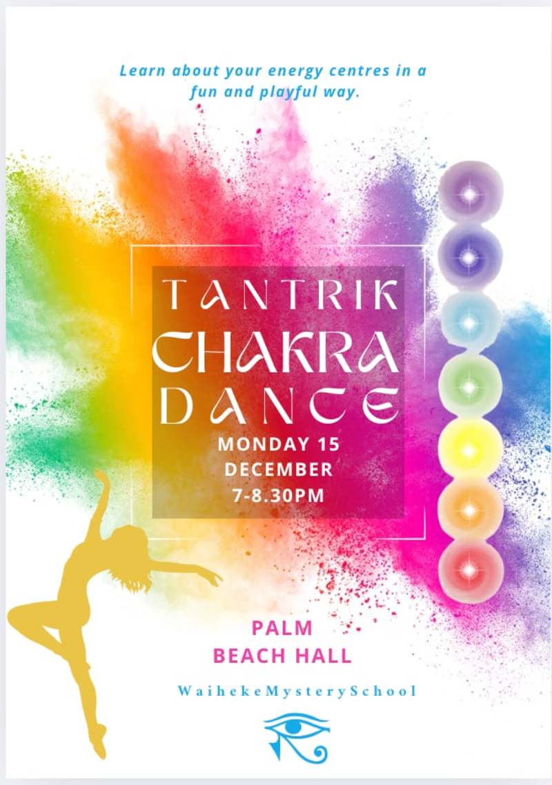 Buy tickets – Tantric Chakra Dance – Palm Beach Hall, Waiheke Island
